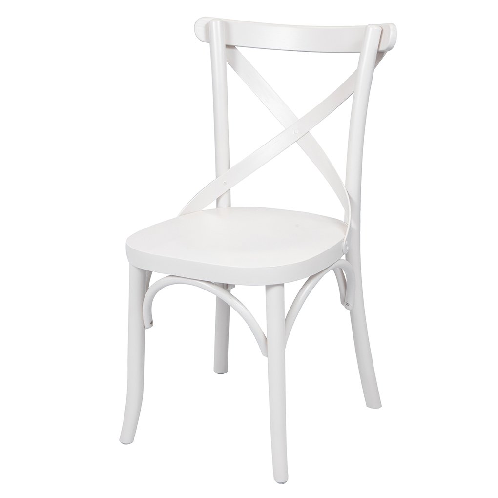 Kit 2 Cadeiras Luna madeira maciça Off White